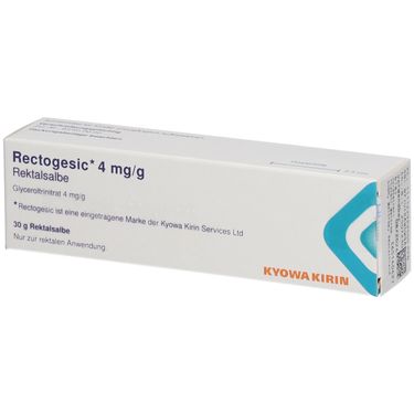 Rectogesic 4 mg/g Rektalsalbe 30 g mit dem E-Rezept kaufen - Shop Apotheke