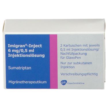 Imigran®-Inject 6 mg/0,5 ml 2 St mit dem E-Rezept kaufen - Shop Apotheke