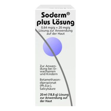 Soderm® Plus Lösung 0,64 mg/g + 20 mg/g 20 ml mit dem E-Rezept kaufen ...