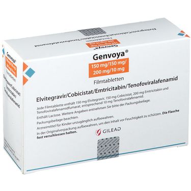 Genvoya® 150 mg/150 mg/200 mg/10 mg 3x30 St mit dem E-Rezept kaufen ...