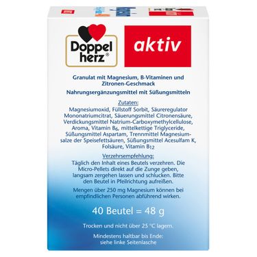 Doppelherz Magnesium 400 DIRECT 40 St - Shop Apotheke