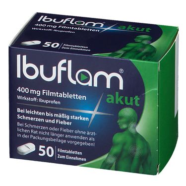 Ibuflam® akut: 400 mg Ibuprofen Schmerztabletten 50 St - Shop Apotheke