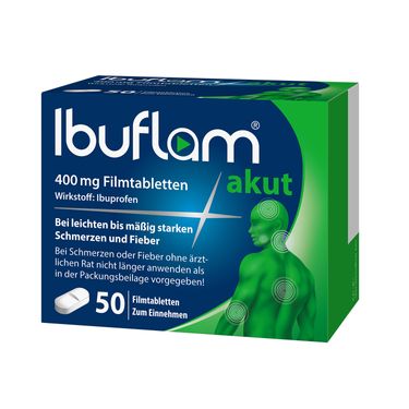 Ibuflam akut 400 mg Ibuprofen Schmerztabletten | Bei Schmerzen und ...