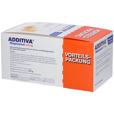 ADDITIVA® Magnesium 375 mg Granulat Orange 60 St - Shop Apotheke
