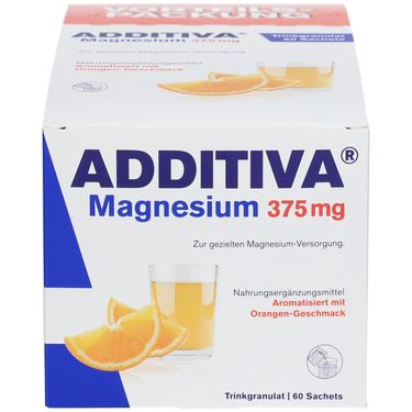 ADDITIVA® Magnesium 375 mg Granulat Orange 60 St - Shop Apotheke