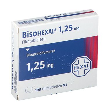 BisoHEXAL® 1,25 mg 100 St mit dem E-Rezept kaufen - Shop Apotheke