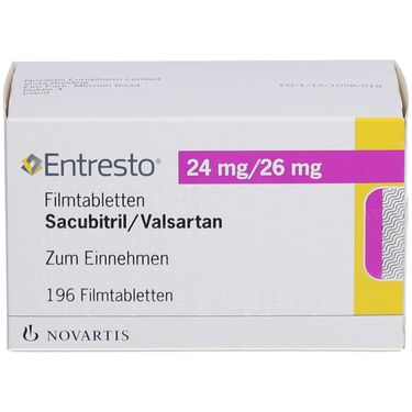 Entresto® 24 mg/26 mg 196 St mit dem E-Rezept kaufen - Shop Apotheke