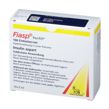 Fiasp® Penfill® 100 Einheiten/ml 10x3 ml mit dem E-Rezept kaufen - Shop ...