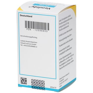 Vemlidy® 25 mg 30 St mit dem E-Rezept kaufen - Shop Apotheke