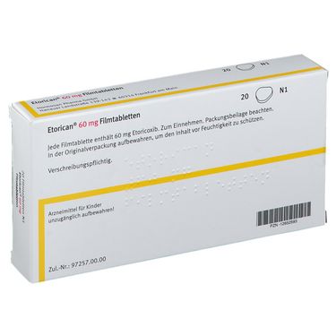 Etorican® 60 mg 20 St mit dem E-Rezept kaufen - Shop Apotheke