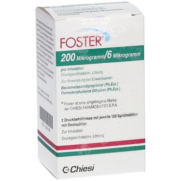 Foster 200/6 µg 120 Hub Dosieraerosol 2 St mit dem E-Rezept kaufen ...