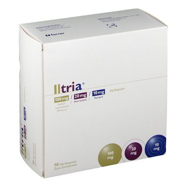 Iltria® 100 mg/20 mg/10 mg 98 St mit dem E-Rezept kaufen - Shop Apotheke