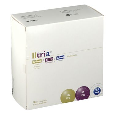 Iltria® 100 mg/40 mg/2,5 mg 98 St mit dem E-Rezept kaufen - Shop Apotheke