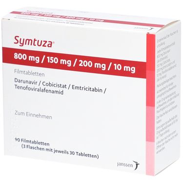 Symtuza® 800 mg/150 mg/200 mg/10 mg 90 St mit dem E-Rezept kaufen ...