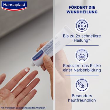 Hansaplast Wundheilsalbe | Fördert Wundheilung | Salbe für offene ...