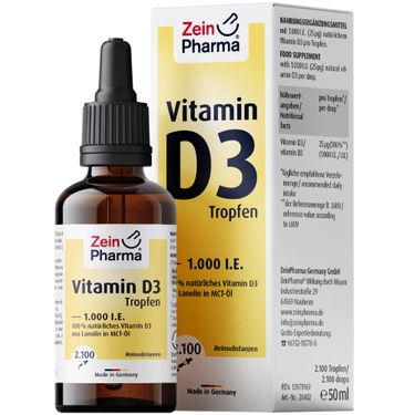ZeinPharma® Vitamin D3 Tropfen 1.000 I.E. 50 ml - Shop Apotheke