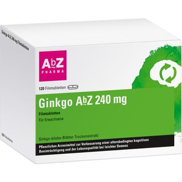 Ginkgo 240 mg AbZ 120 St - Shop Apotheke