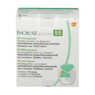 Incruse Ellipta 55 µg 1 St mit dem E-Rezept kaufen - Shop Apotheke