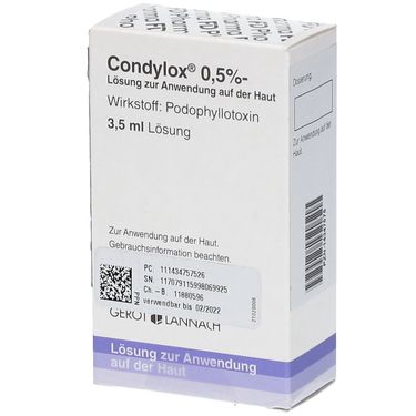 Condylox 5 mg/1 ml 3,5 ml mit dem E-Rezept kaufen - Shop Apotheke