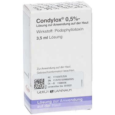 Condylox 5 mg/1 ml 3,5 ml mit dem E-Rezept kaufen - Shop Apotheke