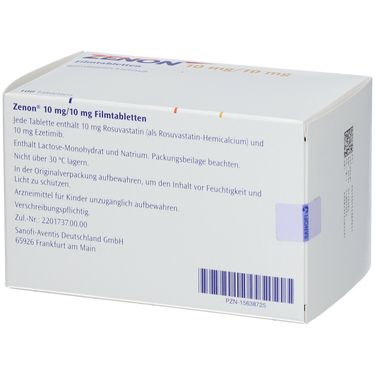 ZENON 10 mg/10 mg Filmtabletten 100 St mit dem E-Rezept kaufen - Shop ...