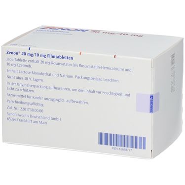 ZENON 20 mg/10 mg Filmtabletten 100 St mit dem E-Rezept kaufen - Shop ...