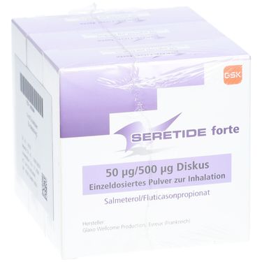 Seretide Forte 50 µg/500 µg Diskus 3x60 St mit dem E-Rezept kaufen ...