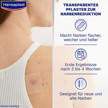 Hansaplast Narben Reduktion| Neue & alte Narben | Narbenpflaster ...