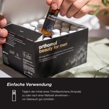 Orthomol Beauty for Men - für Haut, Haare und Nägel, mit Hyaluronsäure ...