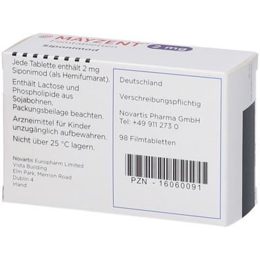 MAYZENT® 2 mg 98 St mit dem E-Rezept kaufen - Shop Apotheke