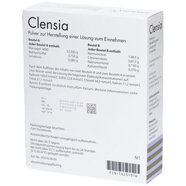 CLENSIA Pulver z.Herst.e.Lösung z.Einnehmen 1 St mit dem E-Rezept ...
