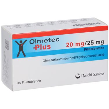 Olmetec Plus 20 mg/25 mg 98 St mit dem E-Rezept kaufen - Shop Apotheke