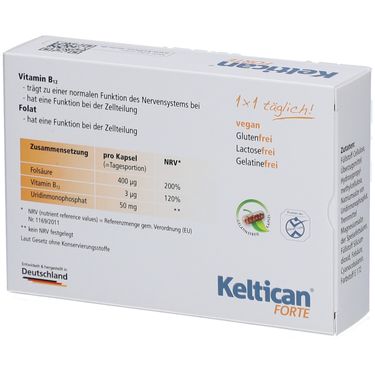 Keltican® forte Kapseln mit Uridinmonophosphat (UMP), Vitamin B12 und ...