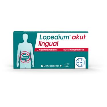 Lopedium® akut lingual 2 mg Schmelztabletten 10 St - Shop Apotheke