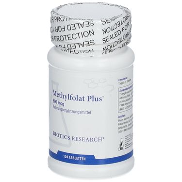 BIOTICS RESEARCH® Methylfolat Plus™ 800 µg 120 St - Shop Apotheke