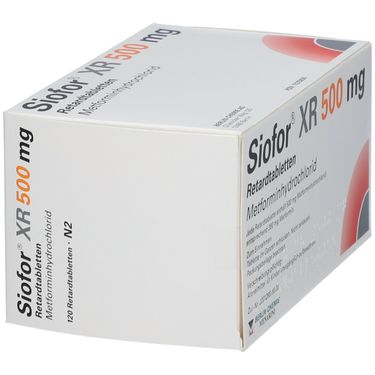 SIOFOR XR 500 mg Retardtabletten 120 St mit dem E-Rezept kaufen - Shop ...