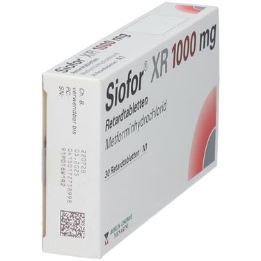 SIOFOR XR 1000 mg Retardtabletten 30 St mit dem E-Rezept kaufen - Shop ...