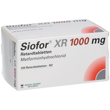 SIOFOR XR 1000 mg Retardtabletten 120 St mit dem E-Rezept kaufen - Shop ...
