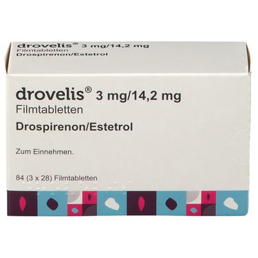 drovelis® 3 mg/14,2 mg 3x28 St mit dem E-Rezept kaufen - Shop Apotheke