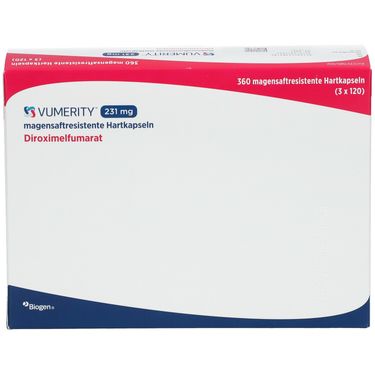 VUMERITY 231 mg magensaftres.Hartkapseln 90 Tage 360 St mit dem E ...