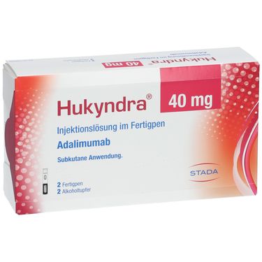 HUKYNDRA 40 mg/0,4 ml Inj.-Lösung im Fertigpen 2x0,4 ml mit dem E ...