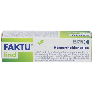 FAKTU lind® Hämorrhoidensalbe 25 g - Shop Apotheke
