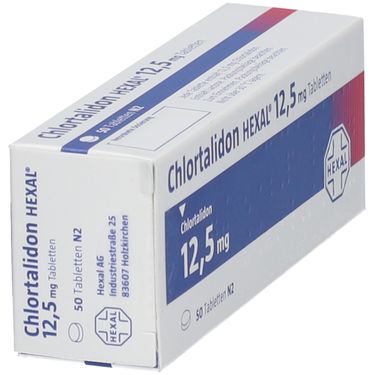 CHLORTALIDON HEXAL 12,5 mg Tabletten 50 St mit dem E-Rezept kaufen ...