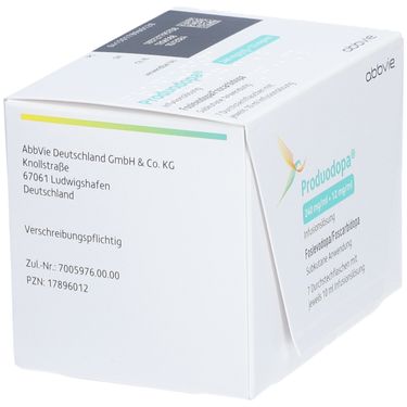 PRODUODOPA 240 mg/ml + 12 mg/ml Infusionslösung 7x10 ml mit dem E ...