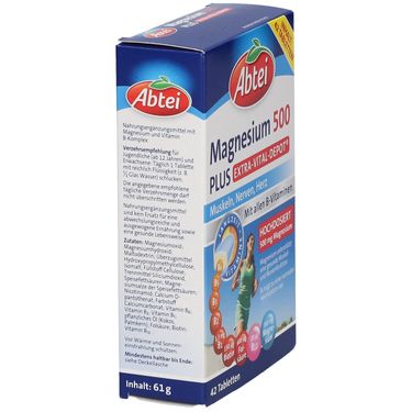 Abtei Magnesium 500 Plus 42 St - Shop Apotheke