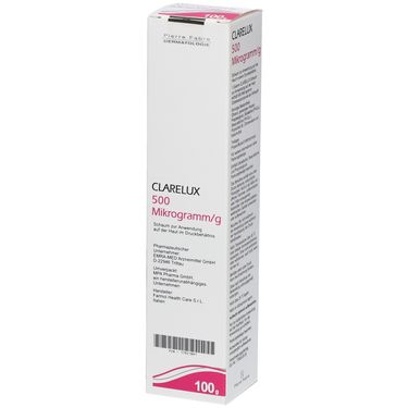 CLARELUX 500 µg/g Schaum z.Anwendung a.d.Haut 100 g mit dem E-Rezept ...