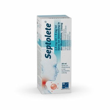 Septolete® 1,5 mg/ml+5 mg/ml Spray 30 ml - Shop Apotheke
