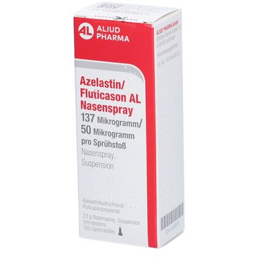 AZELASTIN/Fluticason AL Nasenspr.137/50µg/Sprühst. 23 g mit dem E ...