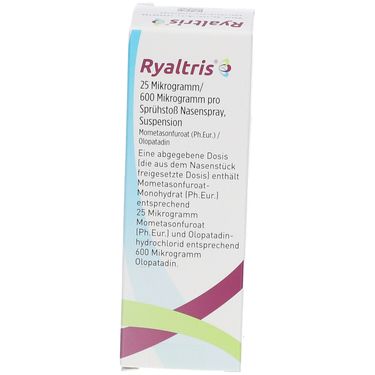 RYALTRIS 25 µg/600 µg/Sprühst.Nasenspr.240 Spr.St. 29 g mit dem E ...