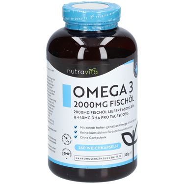 Nutravita Omega 3 2000 mg Fischöl 240 St - Shop Apotheke